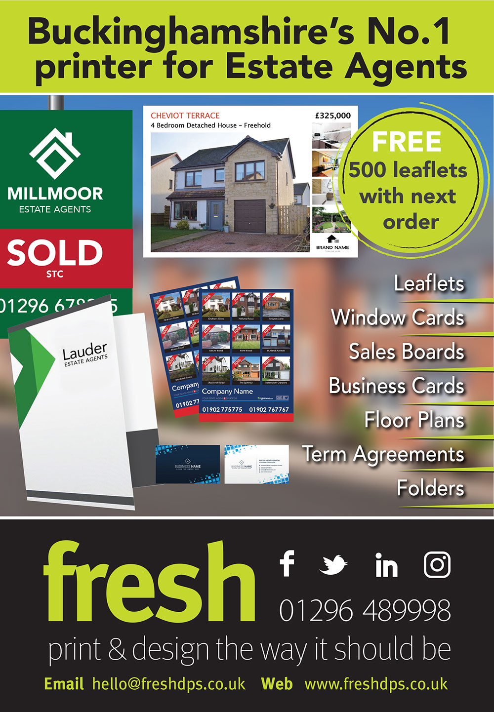 Estate Agents Bucks Eshot - Fresh Design & Print